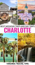 12 Fun Weekend Trips from Charlotte, North Carolina (+ Map!)